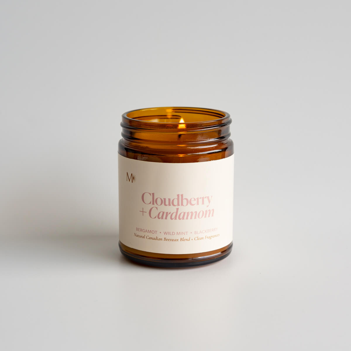 Cloudberry + Cardamom Scented Candle | Beeswax + Clean Fragrances ...