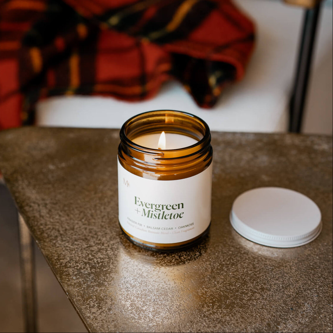 Evergreen + Mistletoe Candle | Made in Edmonton, Holiday Scent – Misiyo ...